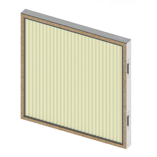 Dust filter - F7 - Wozair - panel / plastic / stainless steel