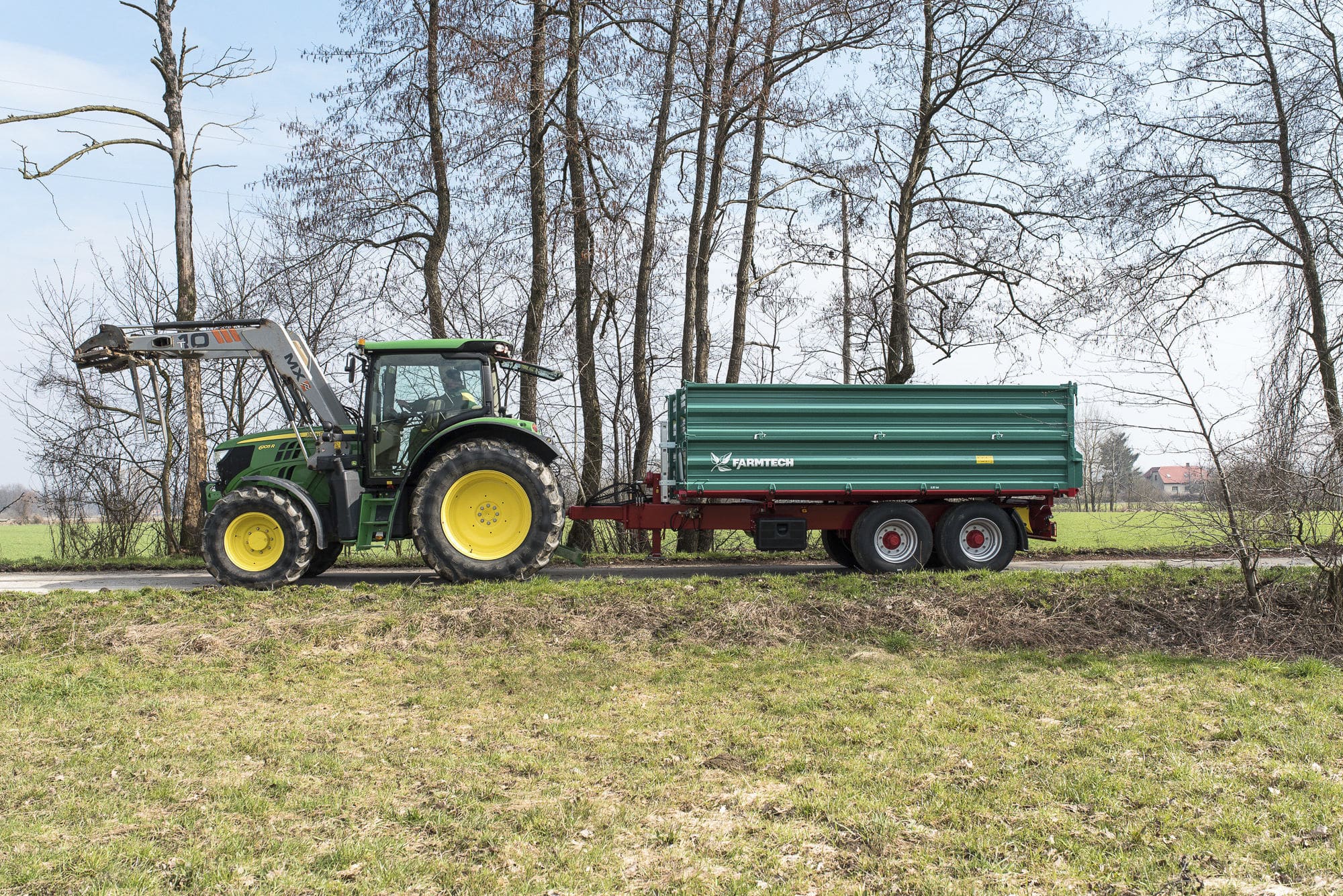 Equipment trailer - TDK 1500C - Farmtech - platform / profile / tandem