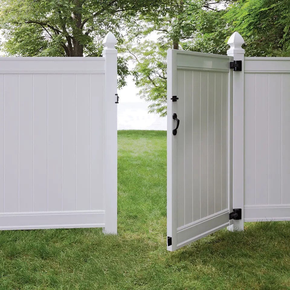 PVC gate - FDR204001 - Fence Depot - vinyl