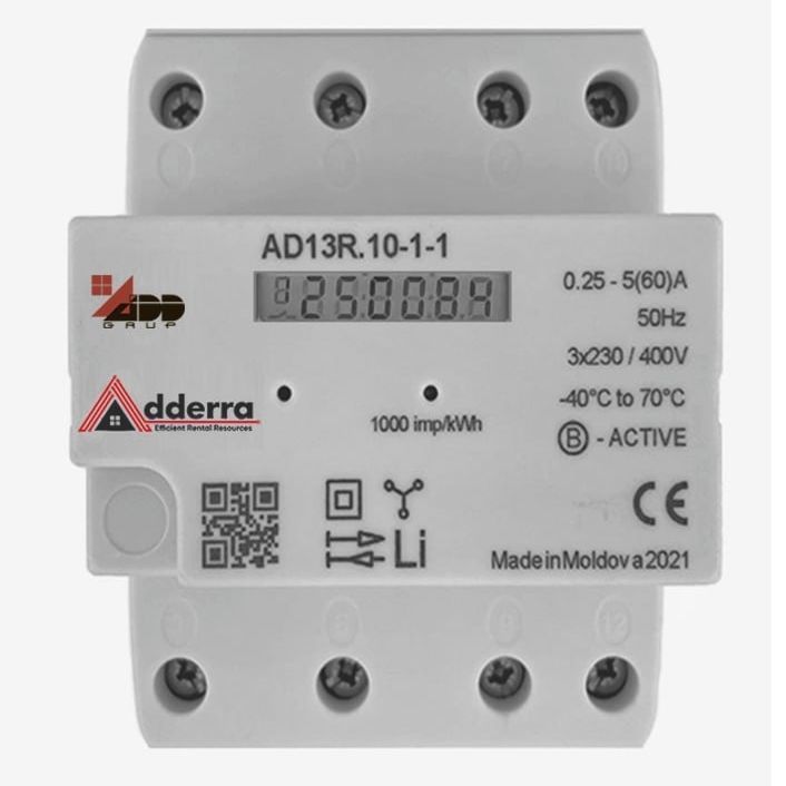 Three-phase electric energy meter - AD13R.10-1-1 - ADD Grup - DIN rail ...