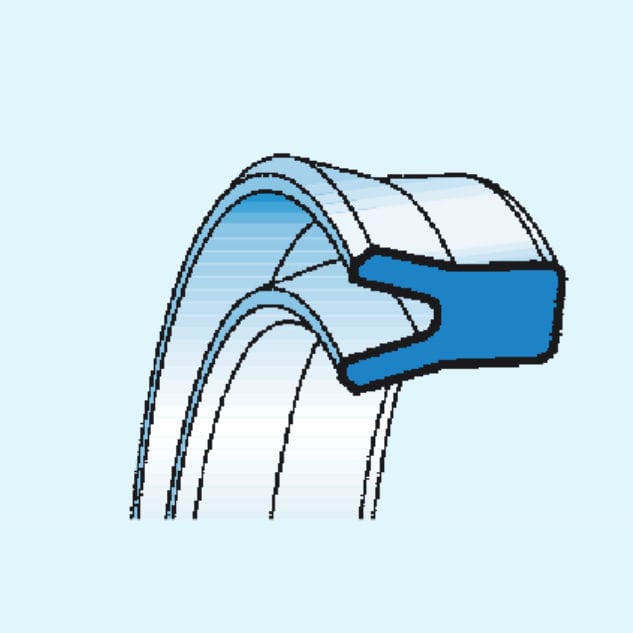 Double lip seal - RPS series - ARTIC SEALS - round / polyurethane / piston