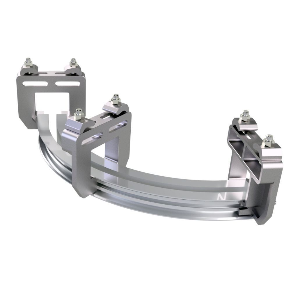 Curved conveyor - JOSE BERNAD, S.L. - double-rail / overhead / horizontal