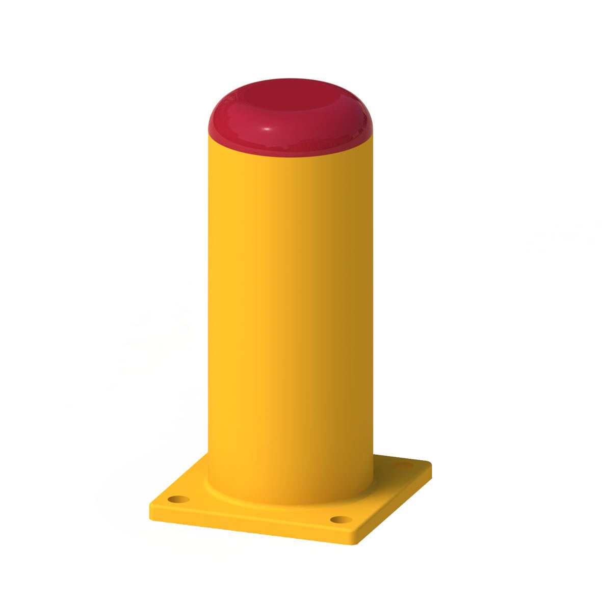 High-visibility fixed bollard - Basic - JOSE BERNAD, S.L.