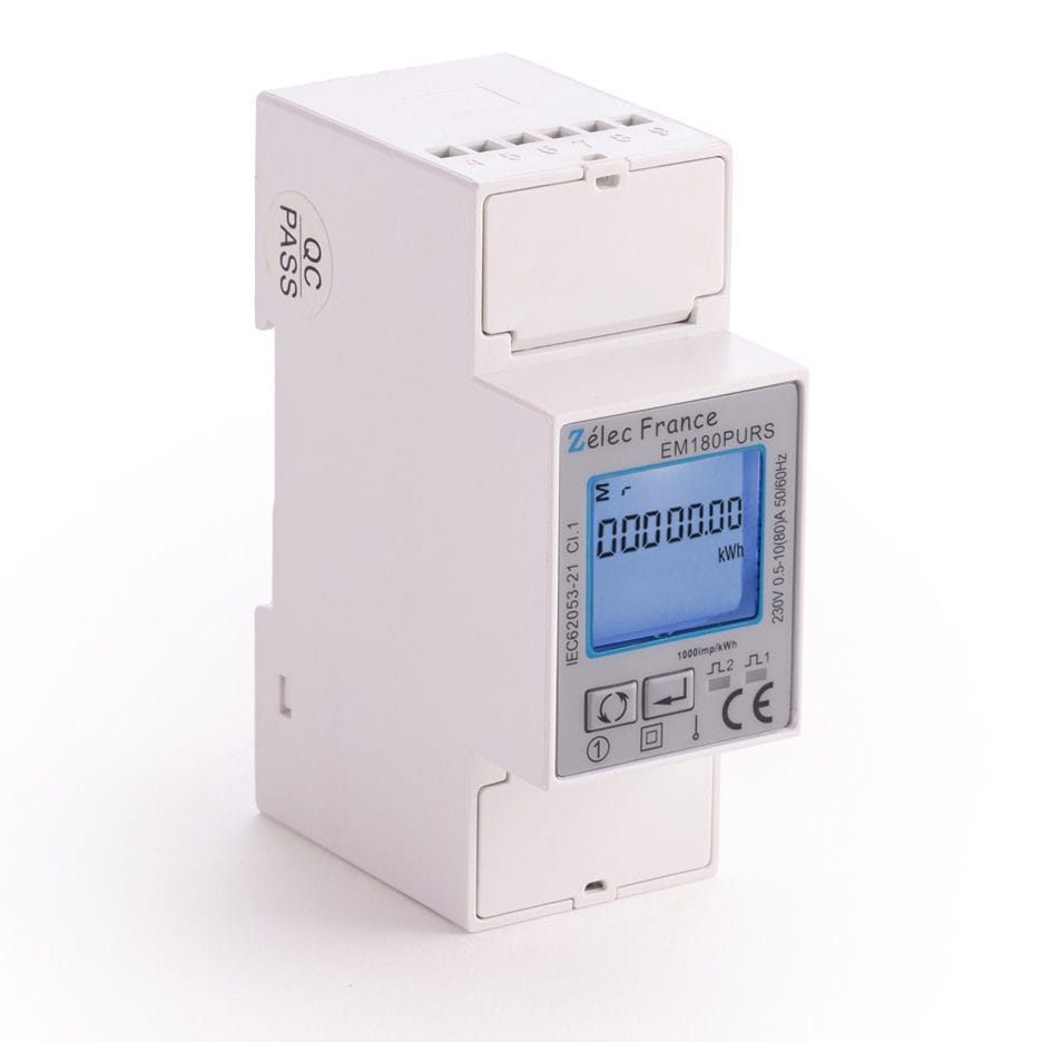 Three-phase electric energy meter - EM180PURS - ZELEC - single-phase ...