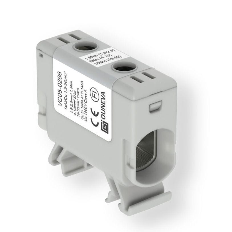 Power terminal block - VC05-0296 - ZELEC - DIN rail-mounted / screw ...