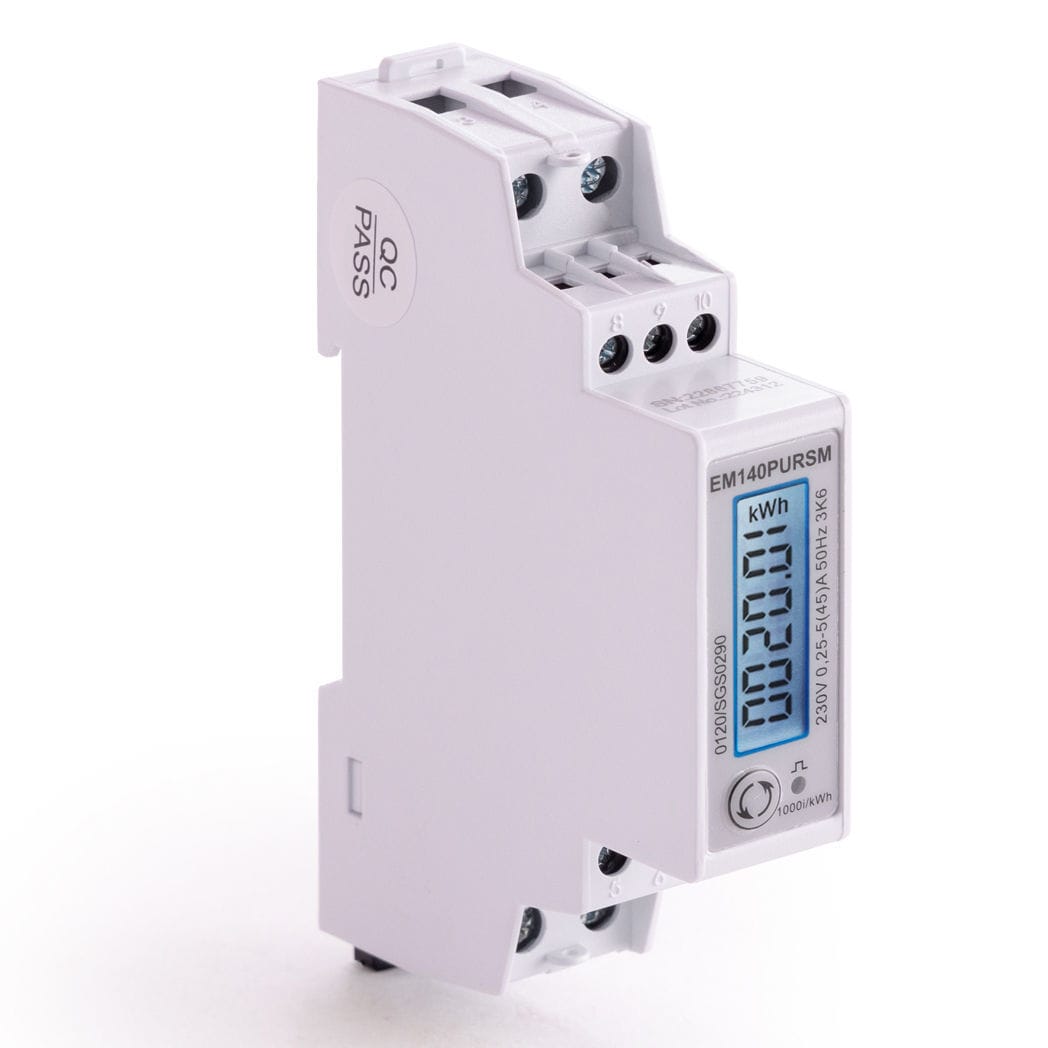 Three-phase electric energy meter - EM140PURSM - ZELEC - single-phase / DIN rail / 50 Hz