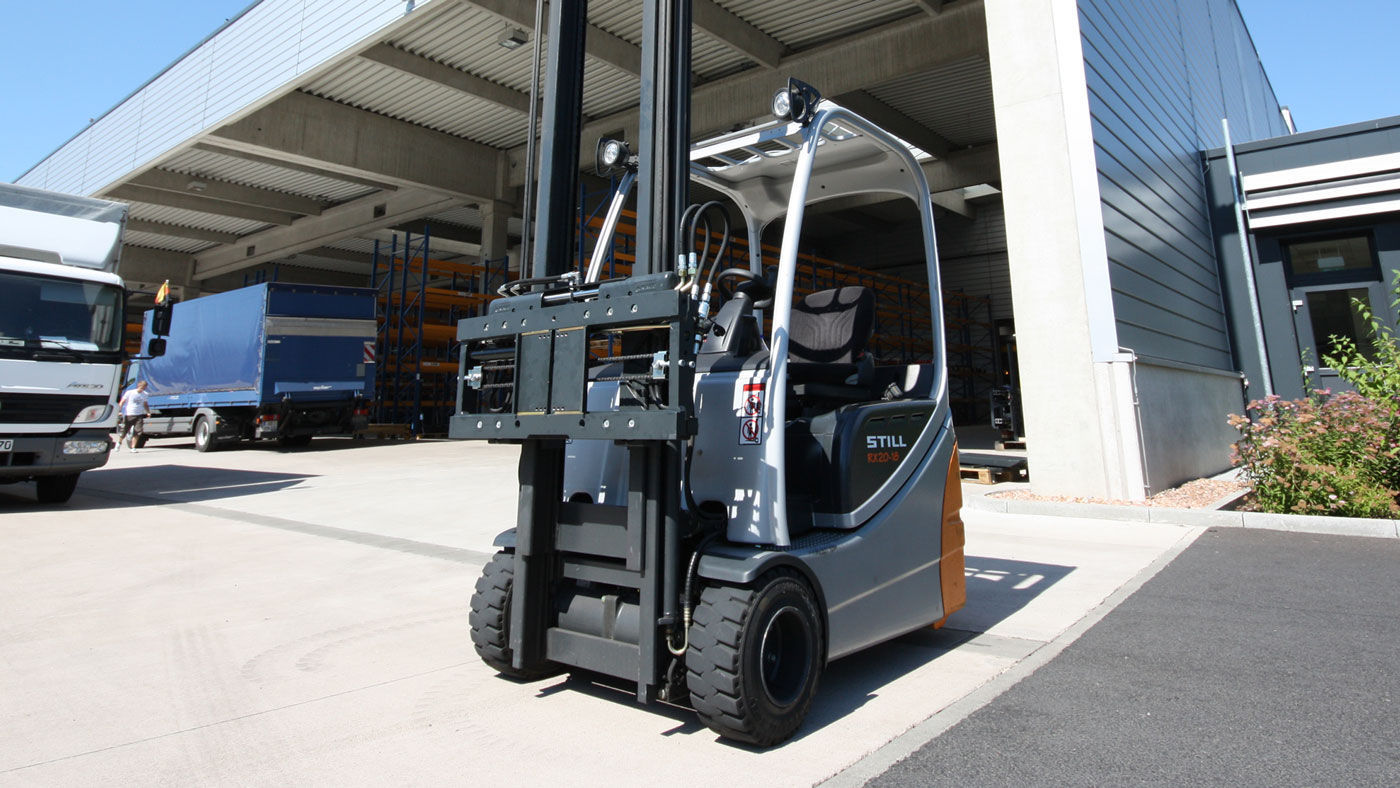 Forklift truck fork positioner - T163SN - KAUP GmbH & Co.KG