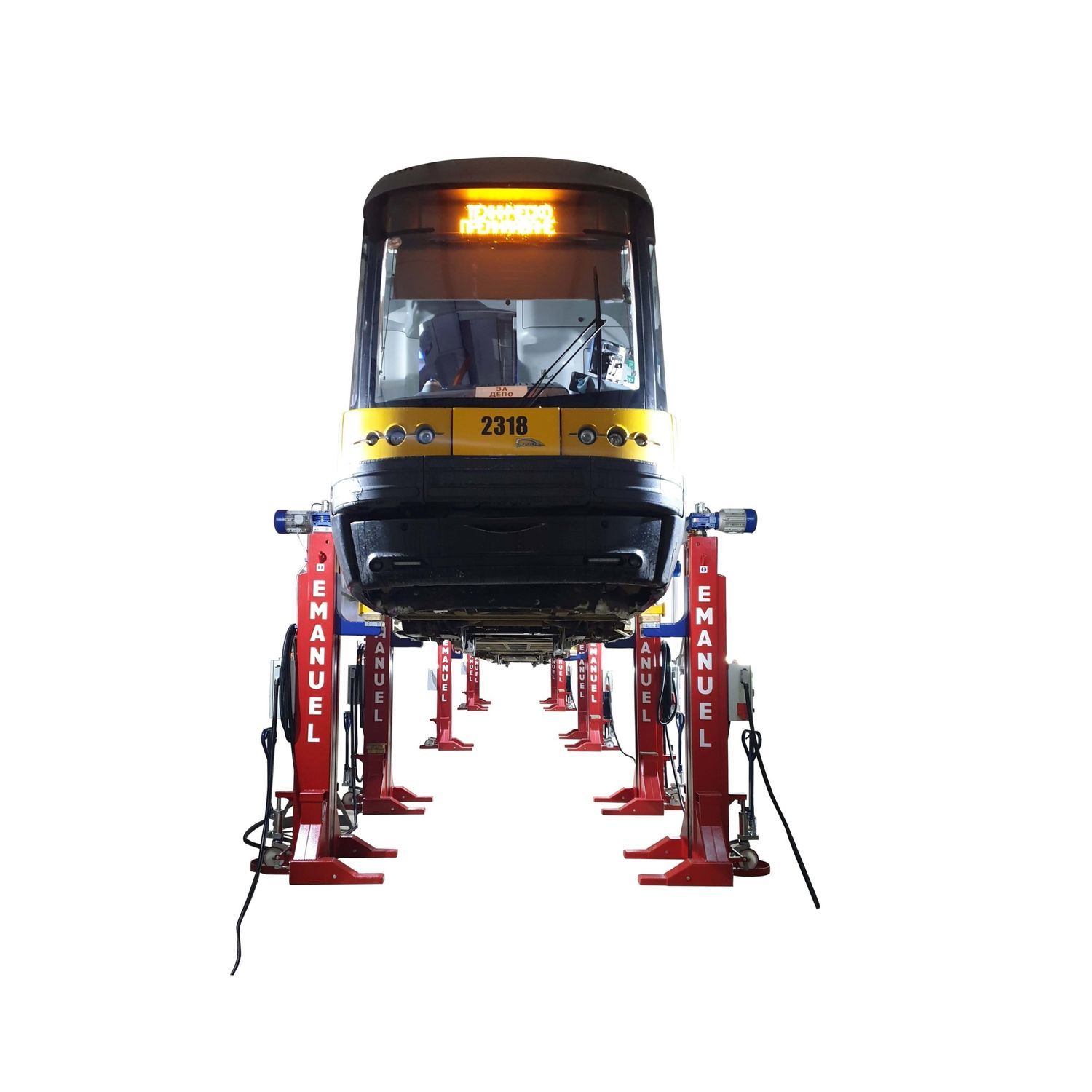 Railway vehicle lifting system - SCM - Emanuel srl - electromechanical ...