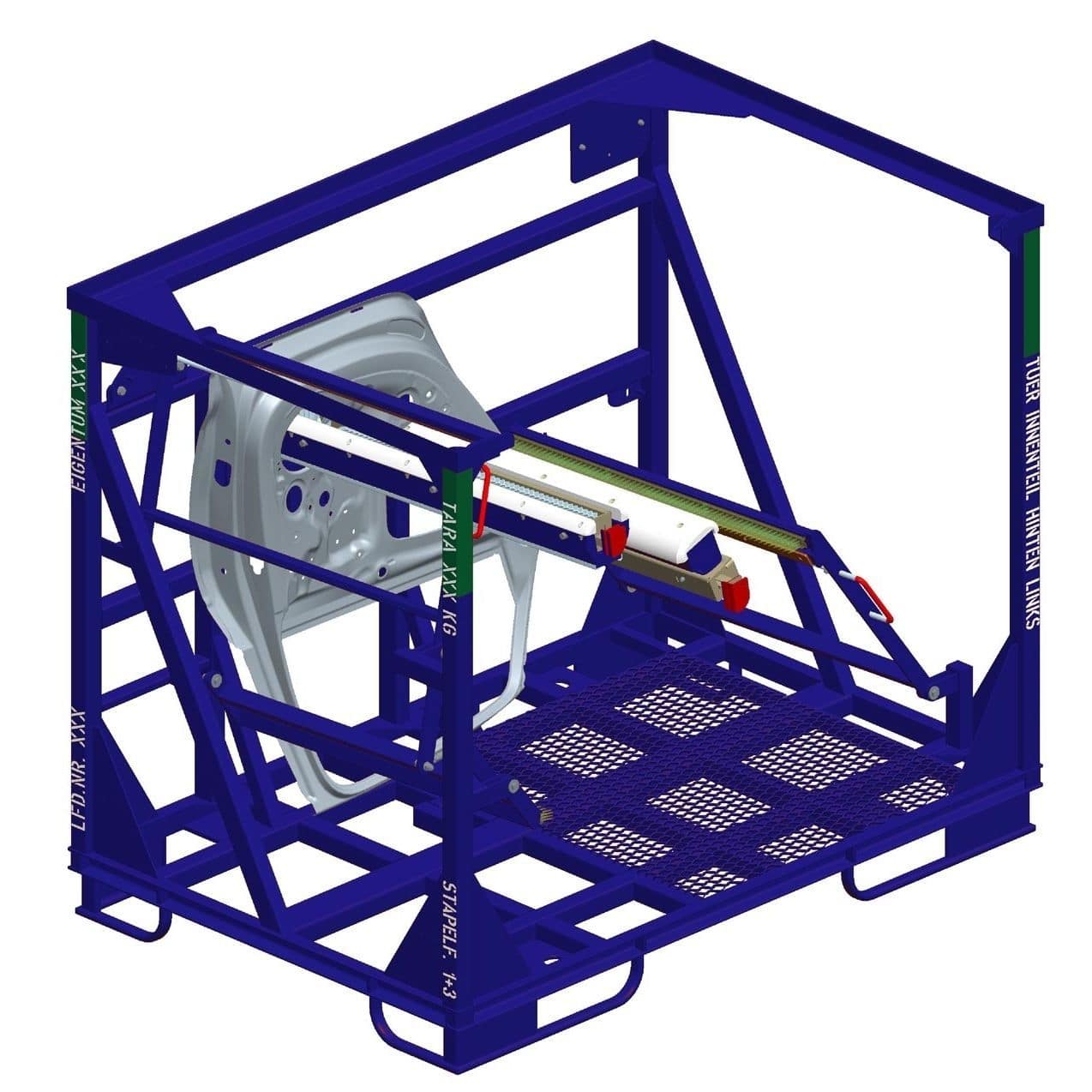 Storage cart - SLT - GAWRONSKI GmbH - steel / pallet / custom
