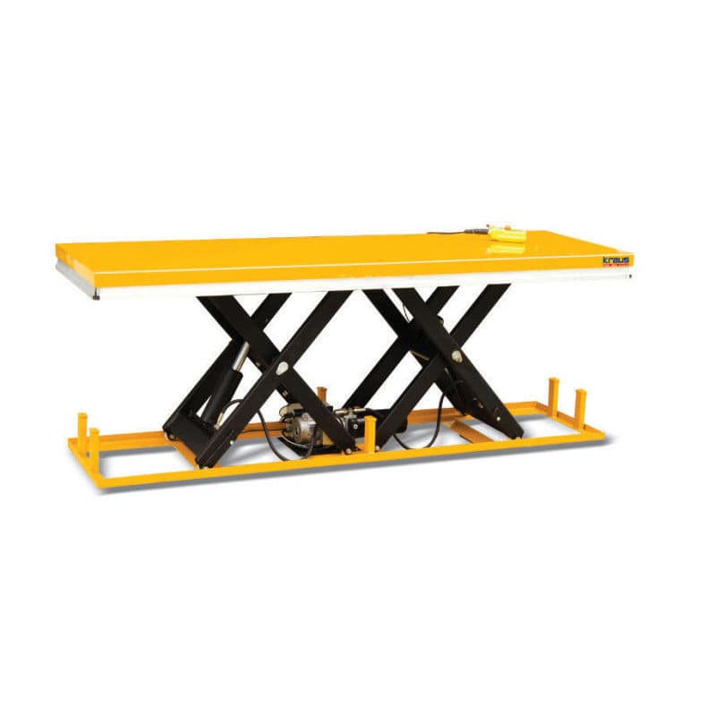 Tandem scissor lift table - HTC 2000D - KRAUS Betriebsausstattung und ...