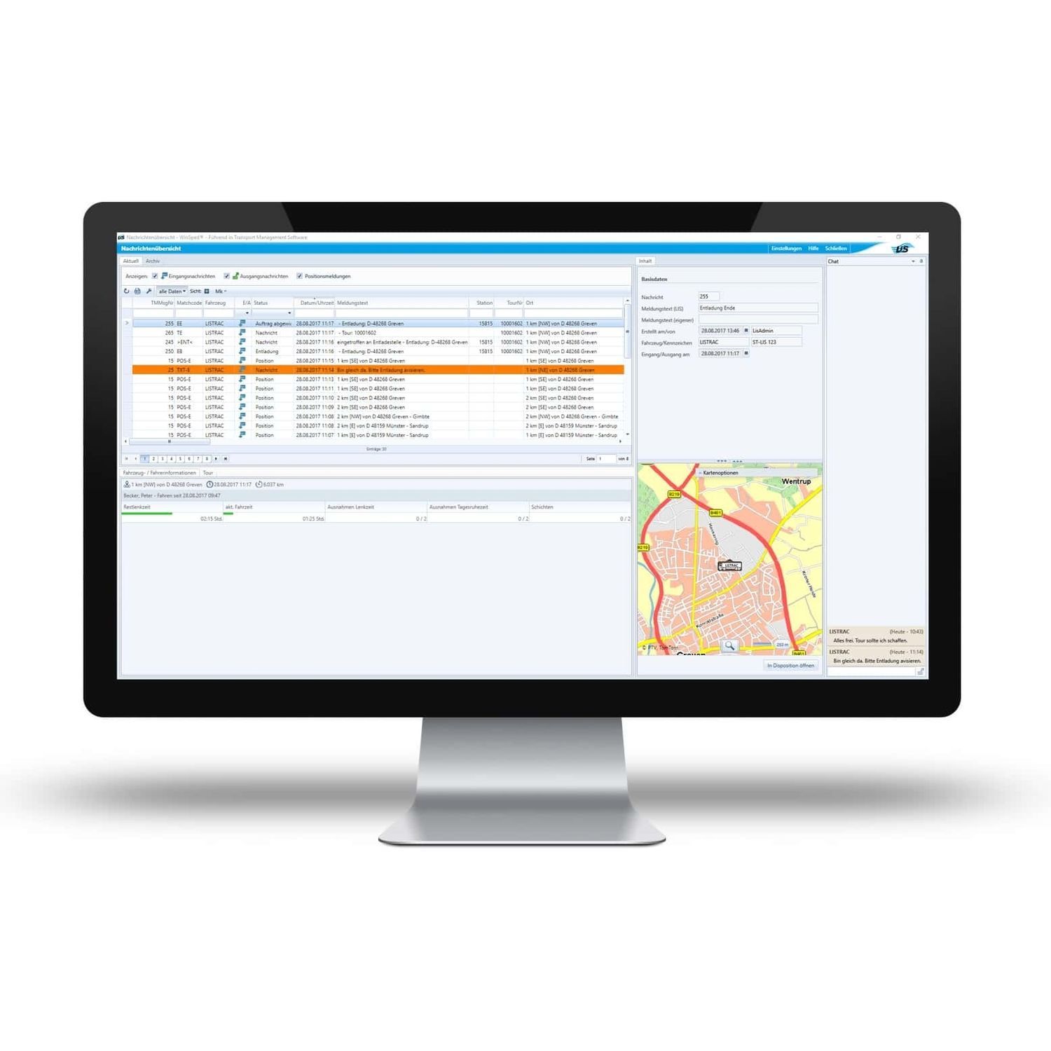 Interface software - Telematic Integration - LIS Logistische Informationssysteme AG - server ...
