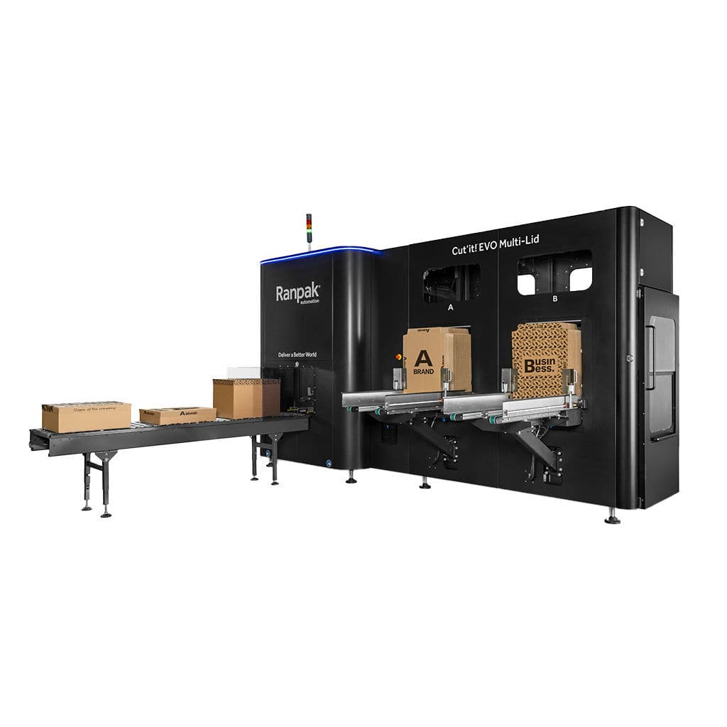 Carton sealer with cutting - Cut’it!™ EVO - Ranpak BV - multi-flap / cold glue / automatic