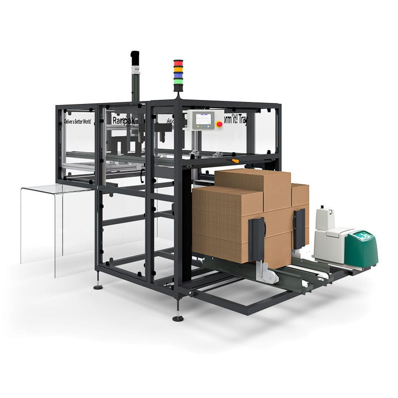 Automated tray erector - Form’it!™ Tray - Ranpak BV - hot-melt glue / carton