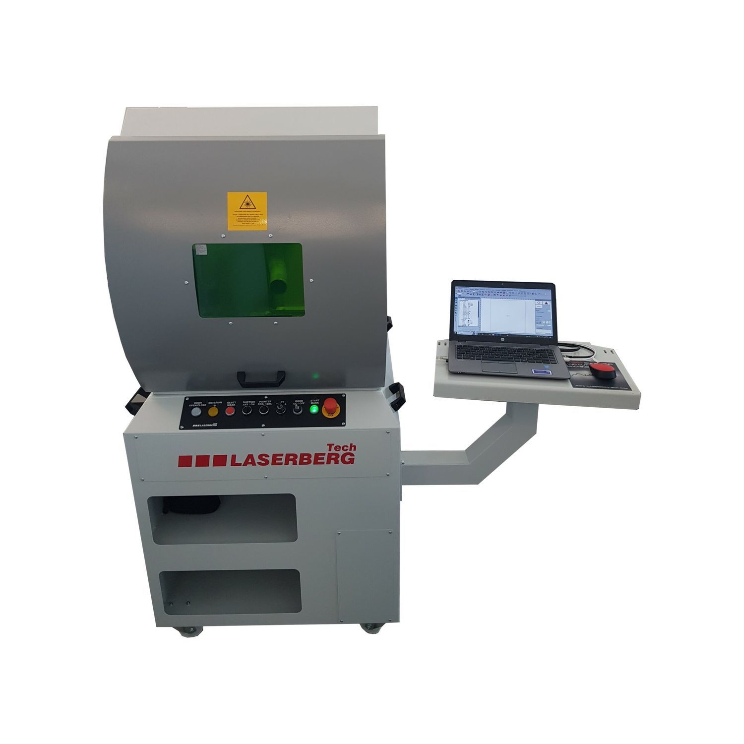 UV laser marking machine - FIBERG PLUS UV - LASERBERG TECH SRL - compact / automatic / high-accuracy