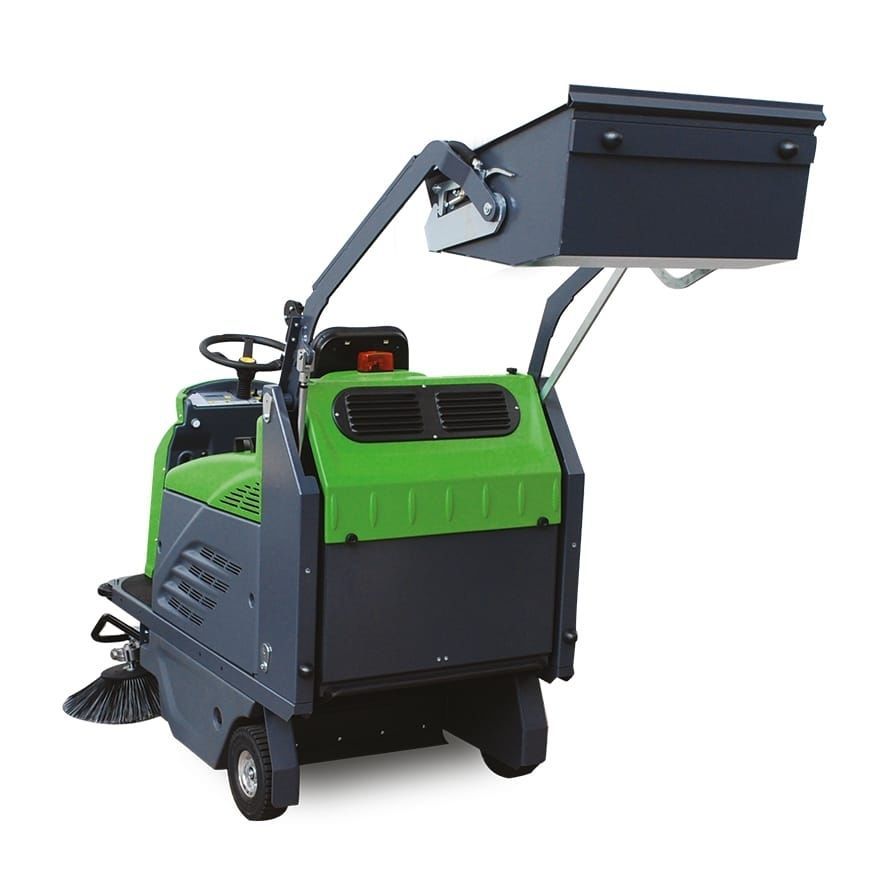 Ride-on sweeper - 1280 - ICA - hydraulic / battery-powered / outdoor