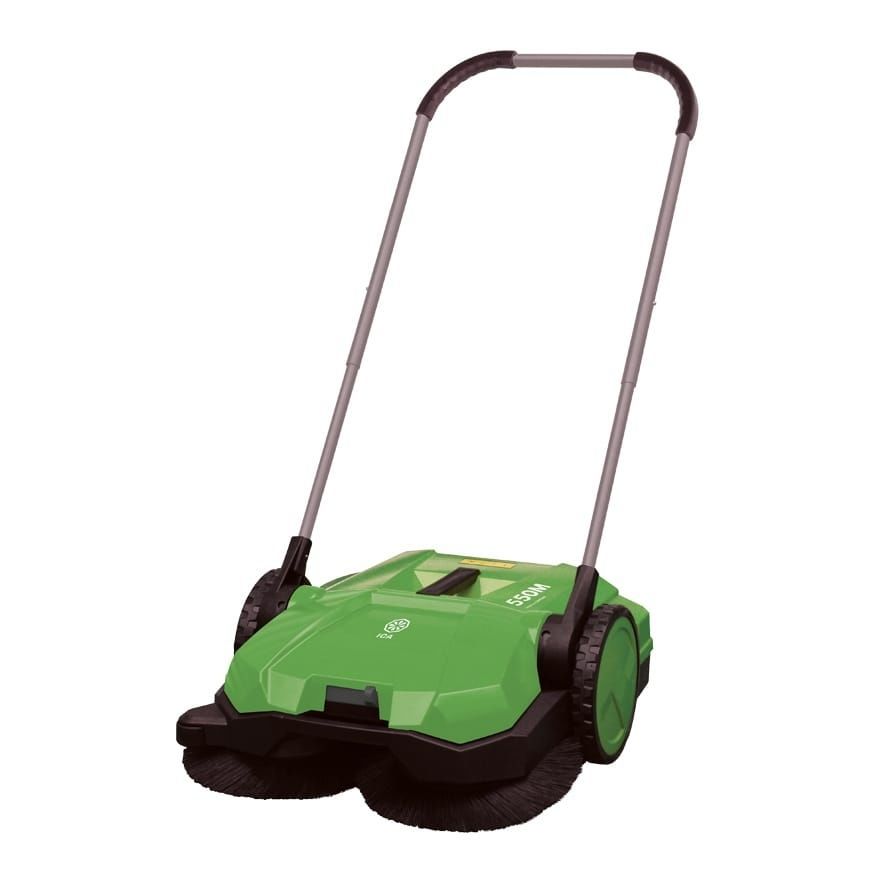 Walk-behind sweeper - 550 M - ICA - manual / dust / with two brushes