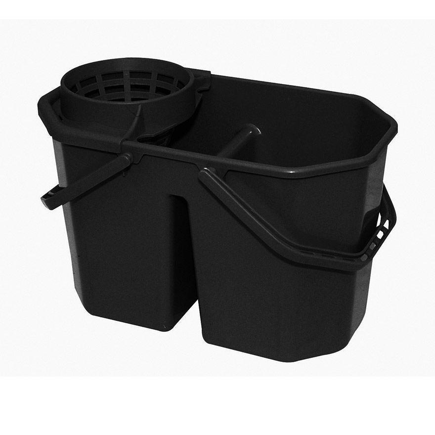 Plastic pail - ICA - rectangular / with mop wringer / industrial