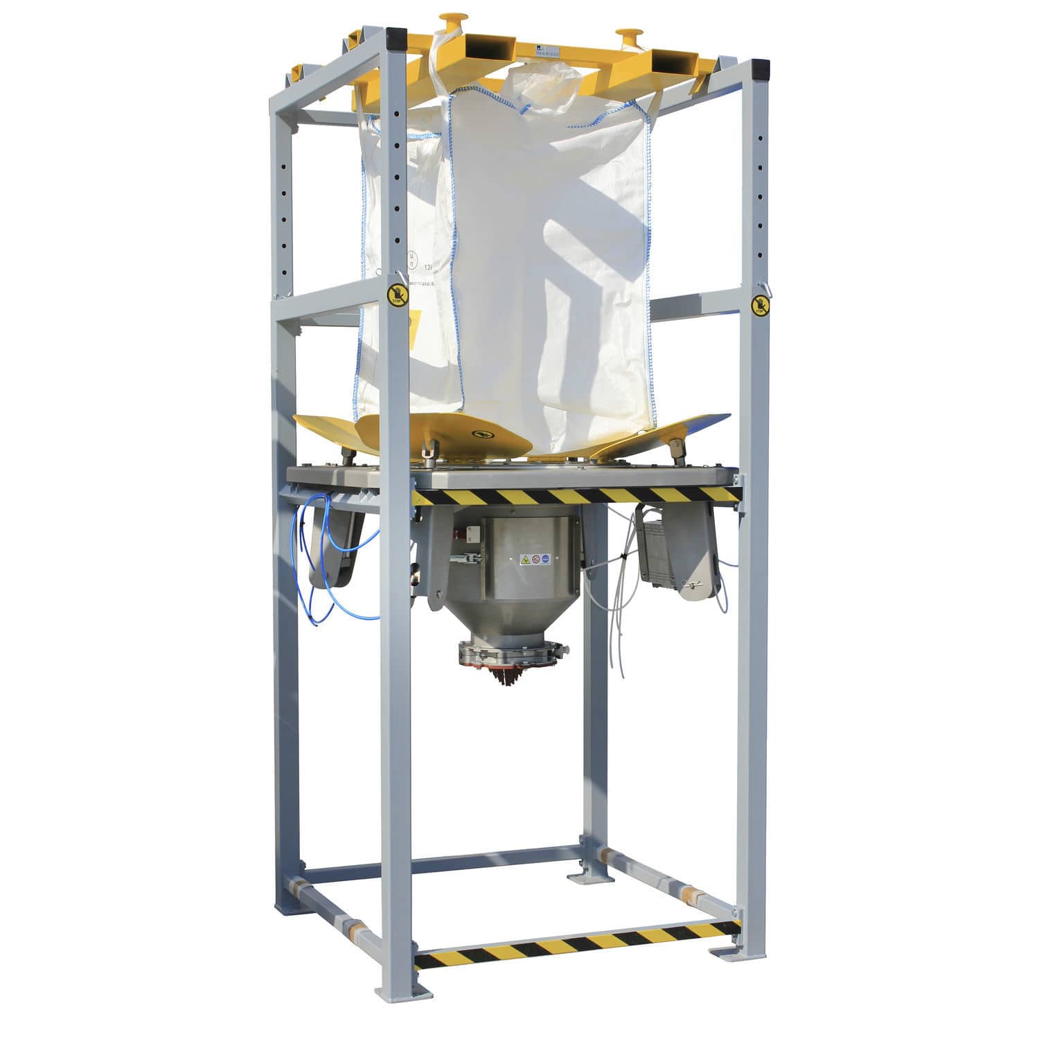 Bulk bag discharge unit - Heilig mixers - pneumatic