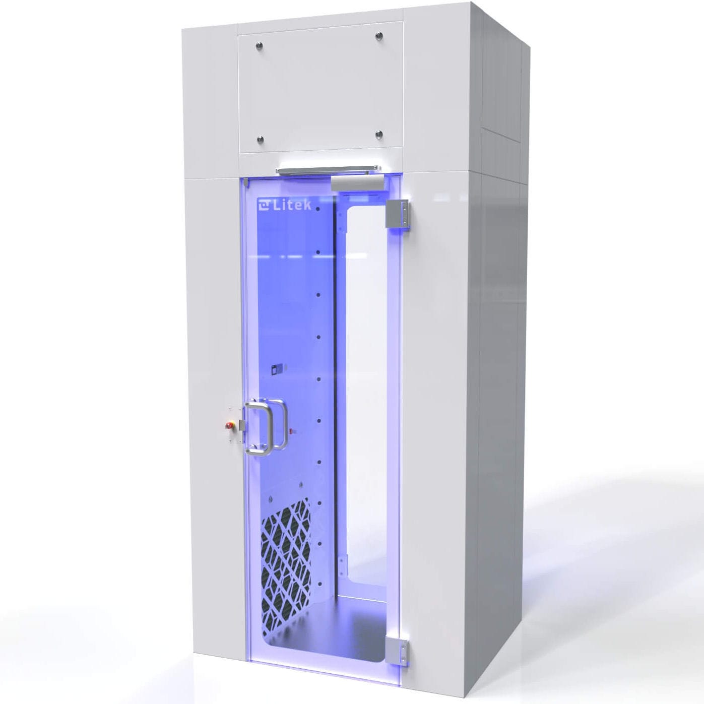 Floor-standing shower cubicle - Litek Industrial S.L. - air / stainless ...