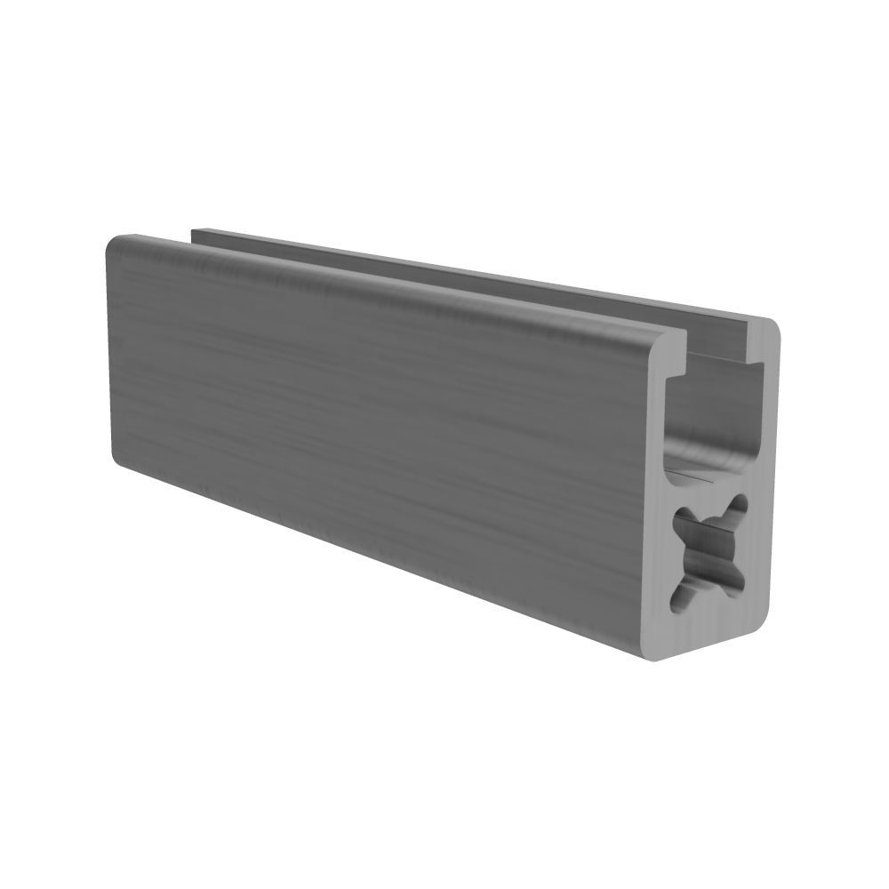 Anodized aluminum profile - B0250 - trimat srl - rectangular / grooved ...