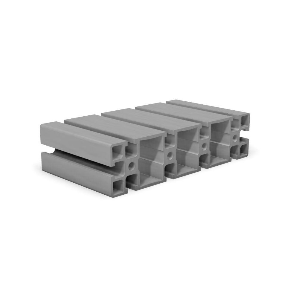 Anodized aluminum profile - B1460 - trimat srl - rectangular / grooved ...