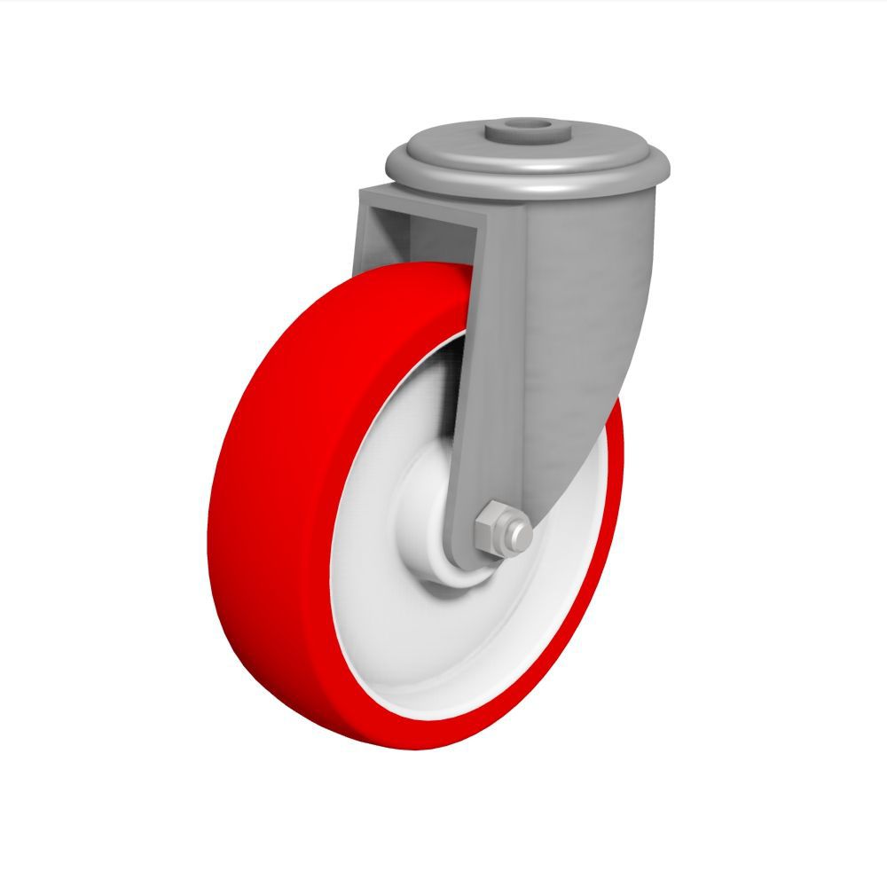 Wheel with solid tire - J2436 - trimat srl - polyamide / smooth ...