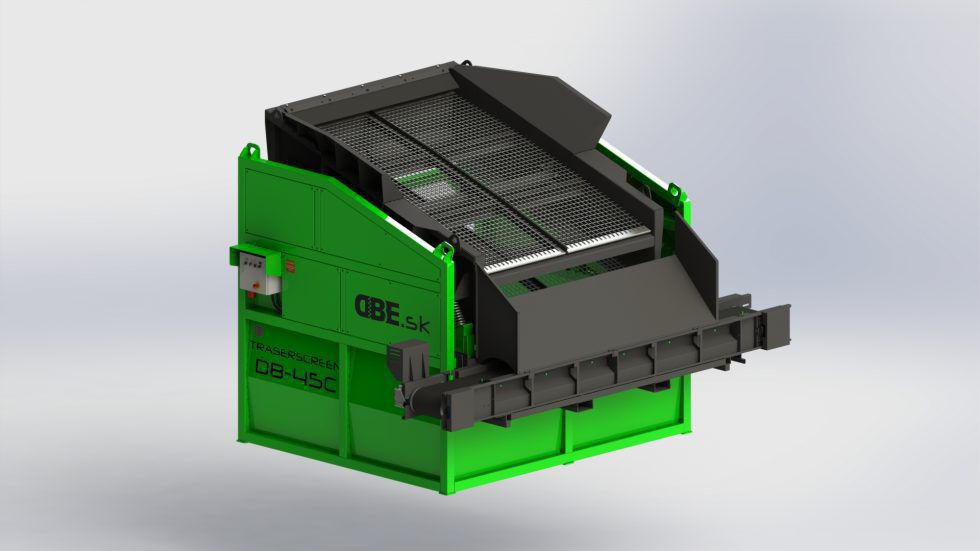 Construction screener - DB-45C - dbe.sk - mobile / vibrating / for bulk ...