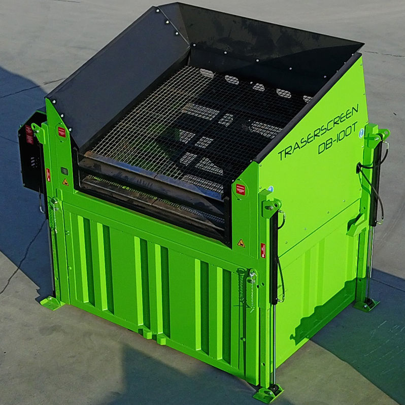 Mobile screener - DB-100T - dbe.sk - vibrating / for bulk materials ...