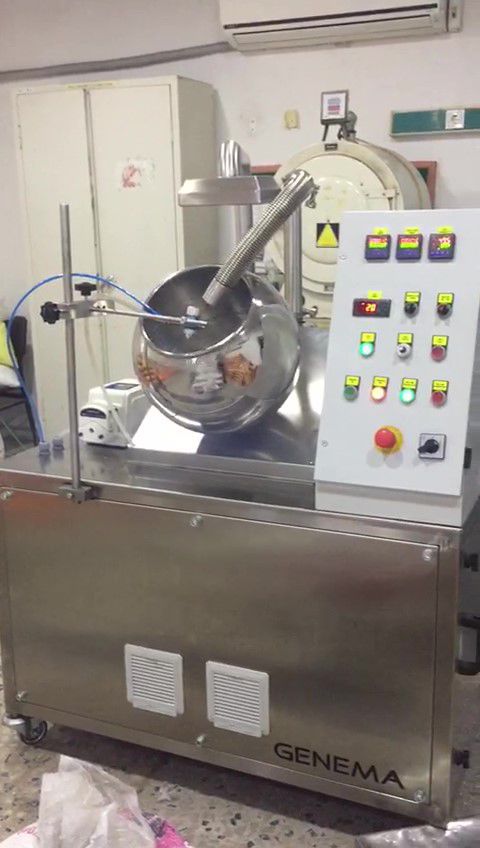 Laboratory coating machine - Genema makine - for grain products
