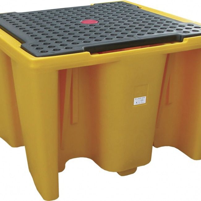 IBC container spill pallet - HDF Emballages - polyethylene / interlocking