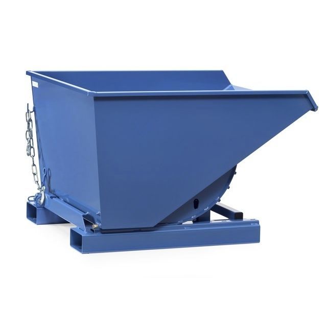 Self-dumping skip container - HDF Emballages - steel / wheeled