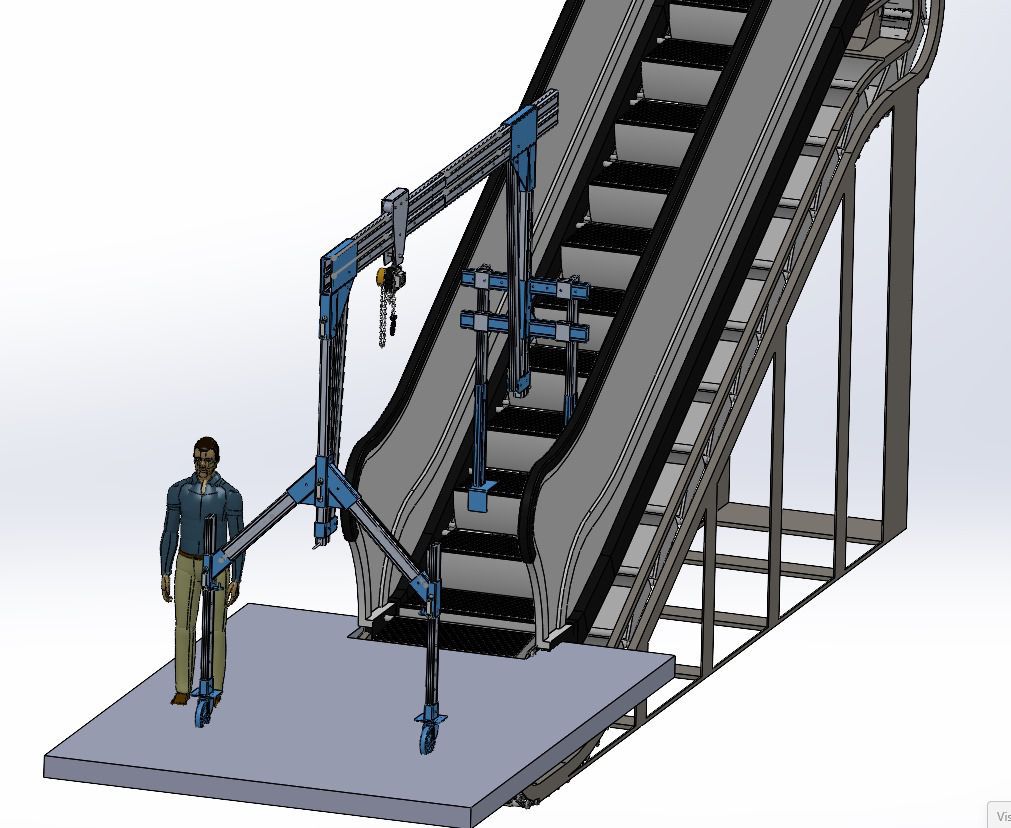 Escalator gantry crane - DSW SOLUTIONS - mobile