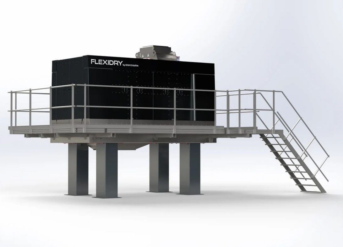 Mixed waste deconditioner - FLEXIDRY - Green creative - roller / horizontal / high-performance