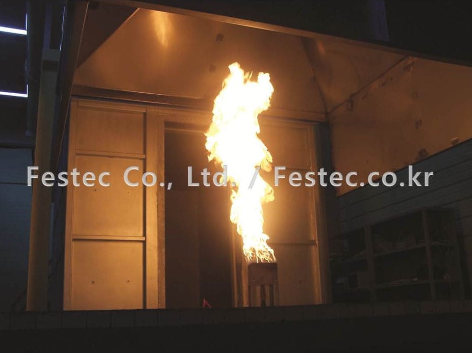 Room Corner Test (RCT) test equipment - FESTEC - PC-controllable ...