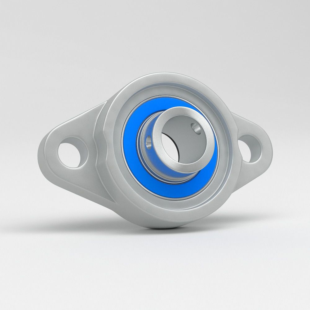 Flange bearing unit - SUFL series - NHK Group ApS - open / stainless ...