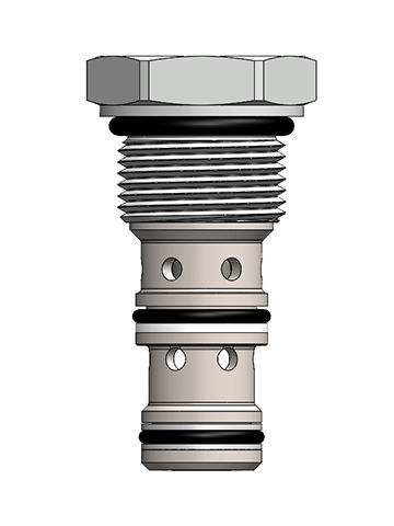Spring check valve - HPC10 - Hydrabase - cartridge / piston / screw-in