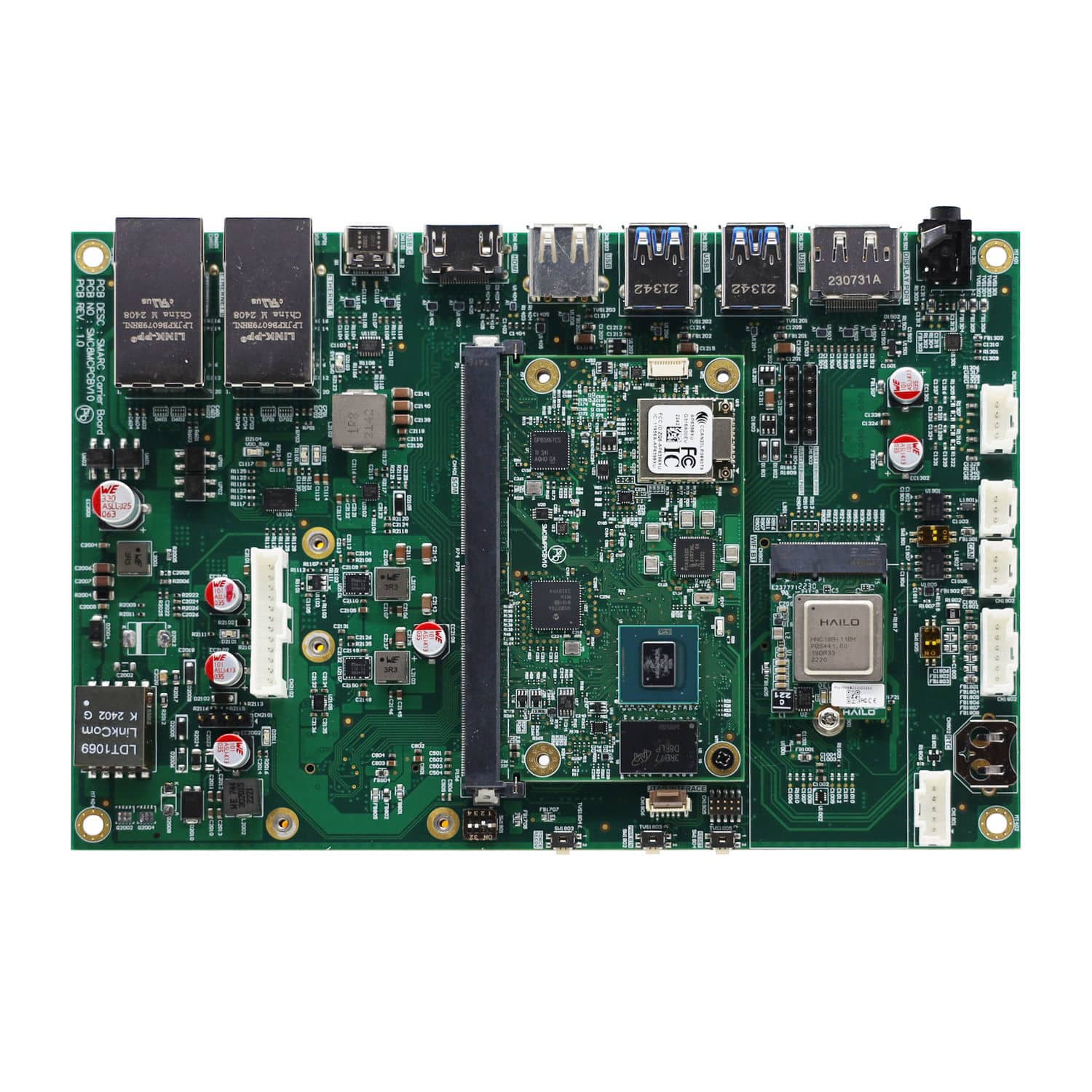 SMARC® development kit - VEST-8MP-00-SMX-DEV - VEST - Hailo™ / Arm ...