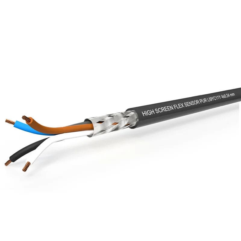 Power cable - 10303.BK - AIXONTEC - shielded / rugged / stranded