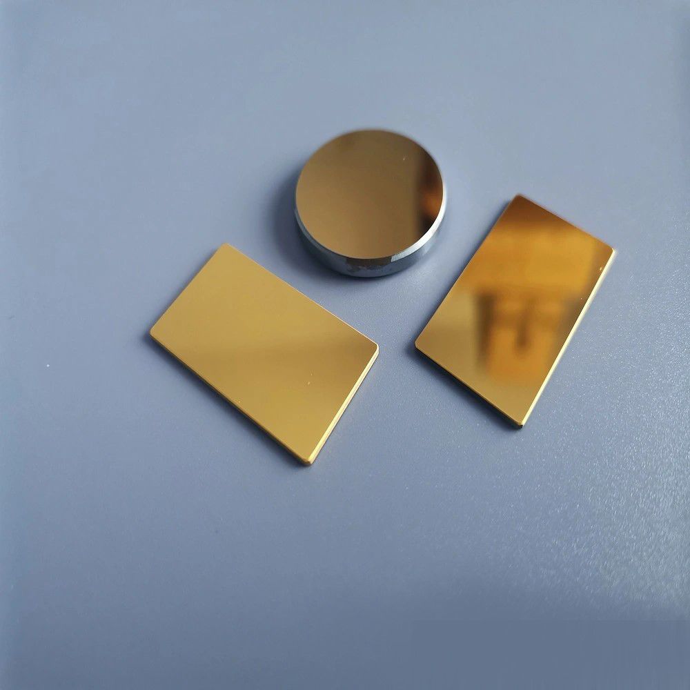 Round mirror - ZLY036 - zoolied inc. - rectangular / metal / gold