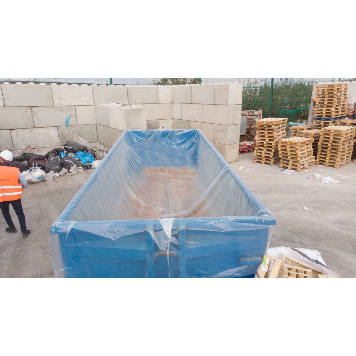Container protective cover - PROTECSKIP® - OTEXIO - waterproof / food-grade