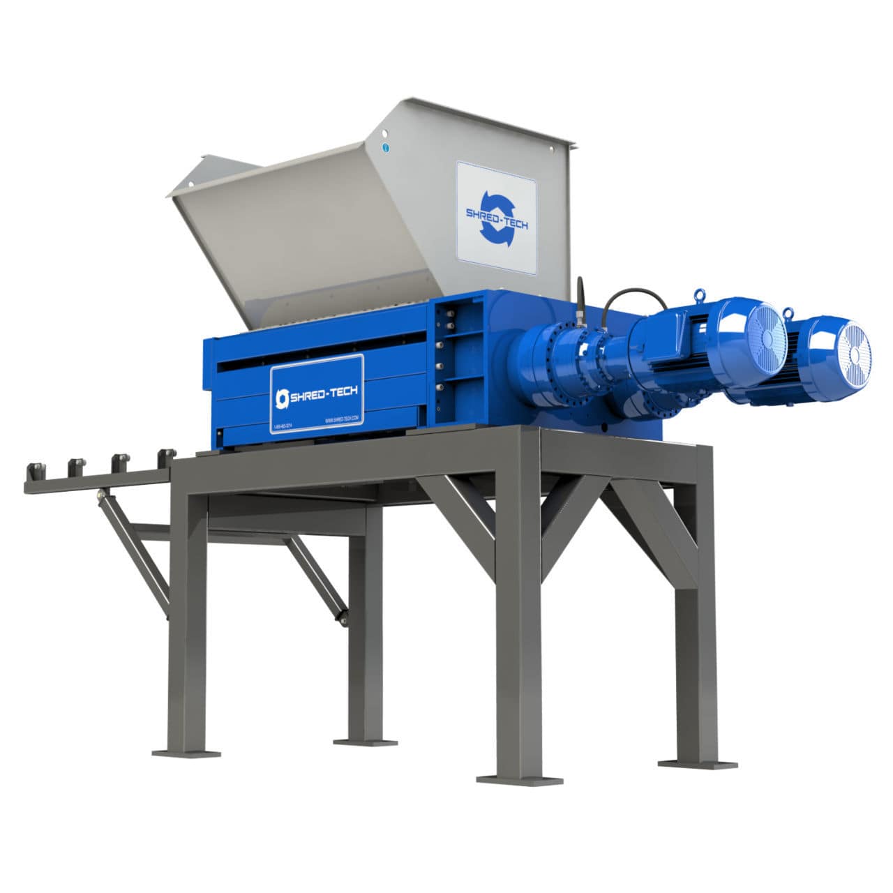 Four shaft shredder - STQ-75 - Shred-tech - for wood / paper / for ...