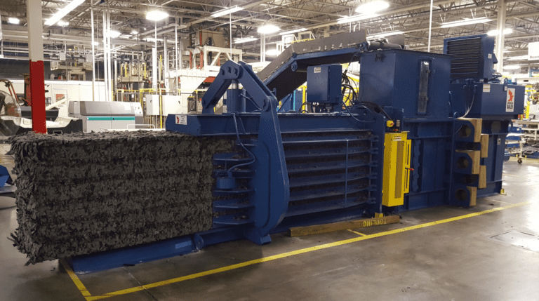 Textile baling press - 29N - American baler - for metals / horizontal ...