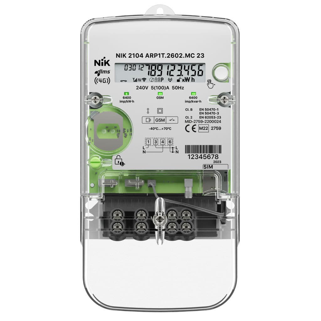Single-phase electric energy meter - 2104 - NIK Electronics - DIN rail ...