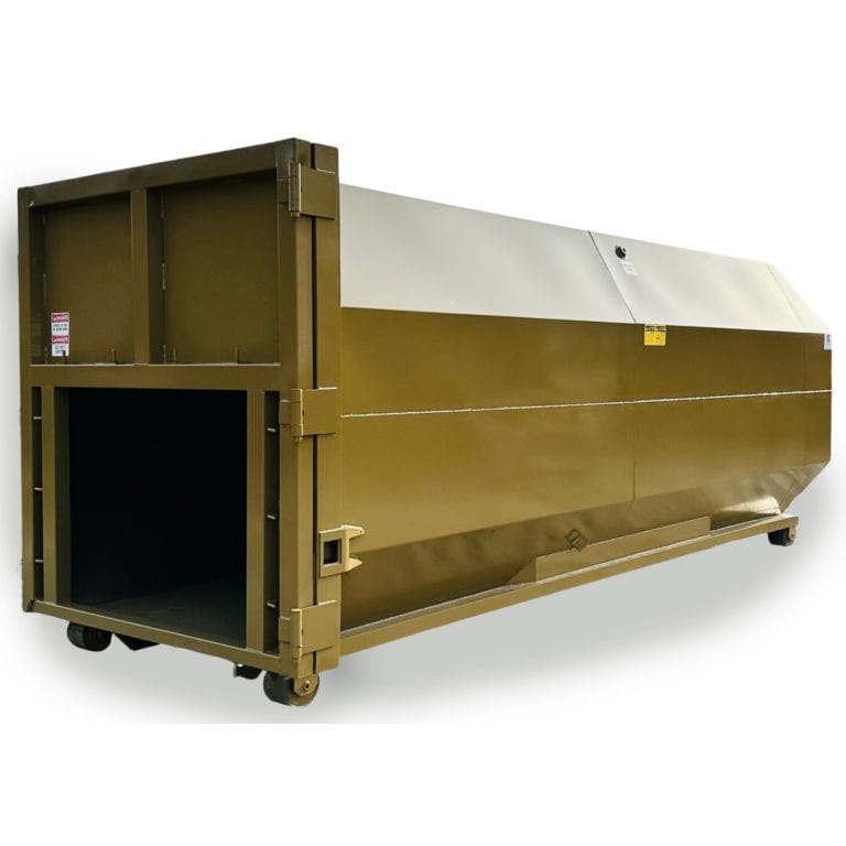 Steel waste container - CC series - Fleetgenius - rear loading / for ...