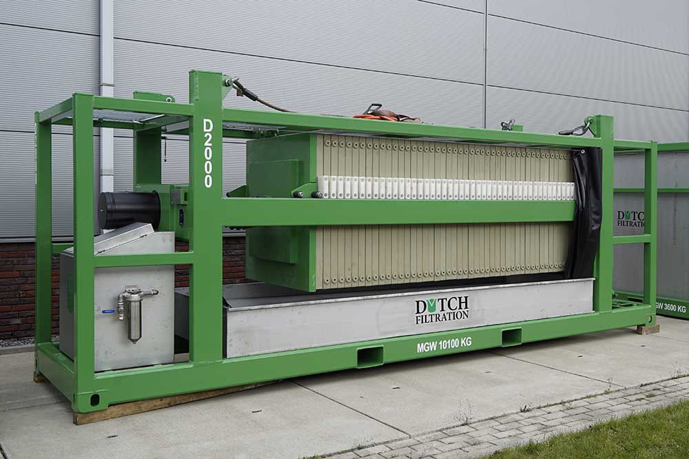 Plate and frame filter press - DFP1200 - Dutch Filtration BV ...