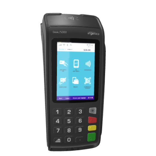 Countertop payment terminal - Desk/5000 - Ingenico - 3G / Bluetooth / WiFi