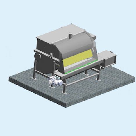 Stainless steel drum - wwtp - SEFT SRL - wire