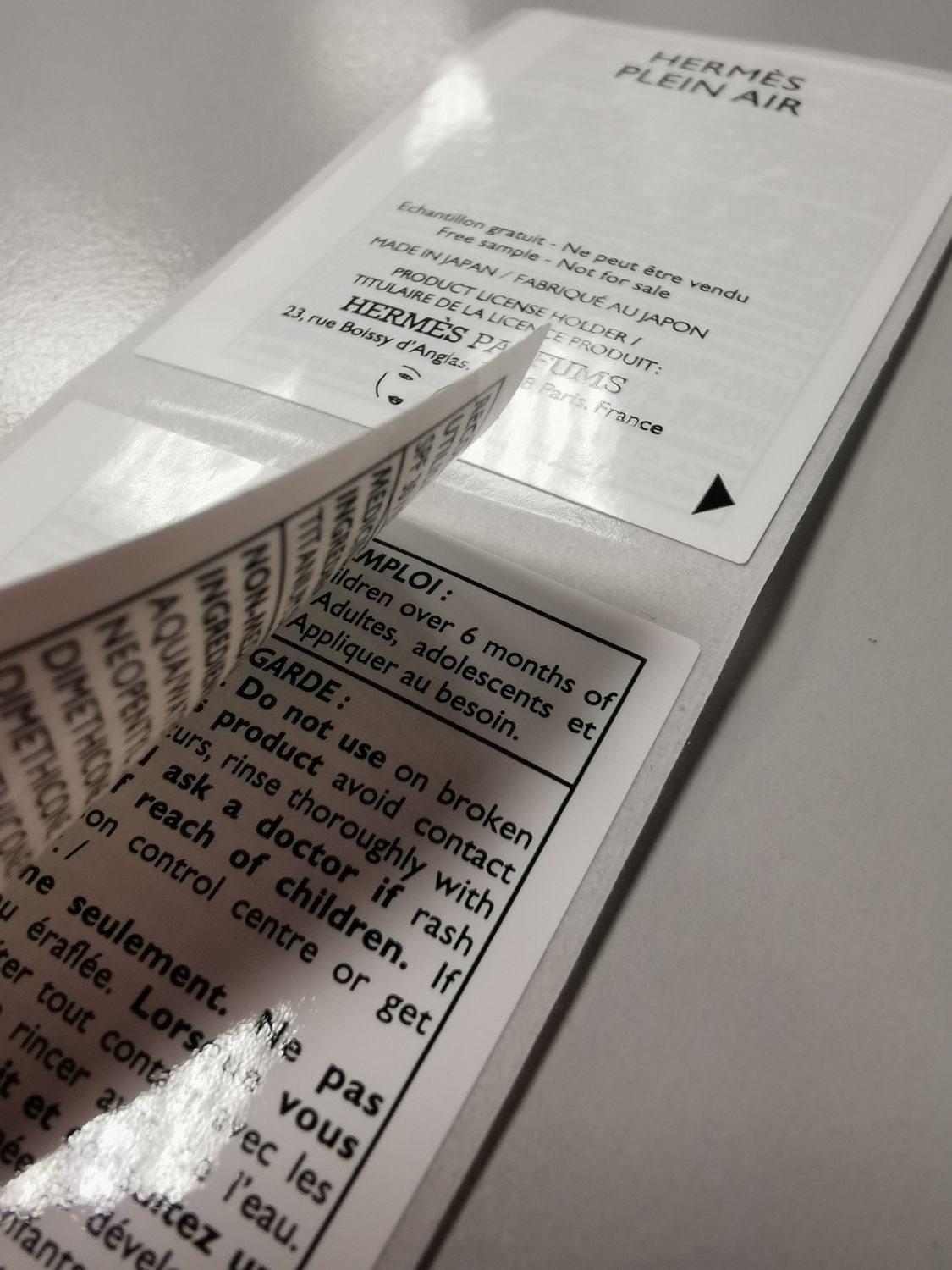 Safety label - DB Groupe - VOID / shipping / regulation