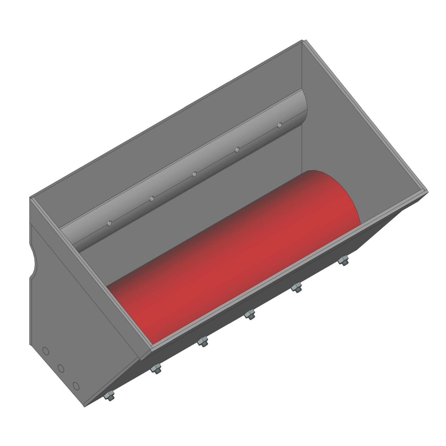 Stainless steel elevator bucket - MEXGOS Sp. z o.o. - rubber / for ...