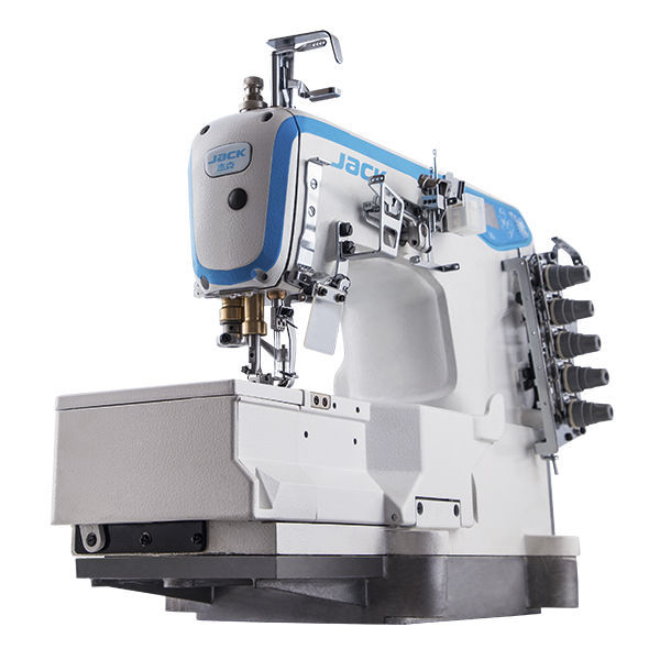 Interlock stitch sewing machine - W4 series - Jack - twin-needle ...